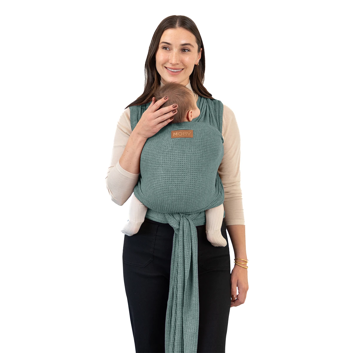 MOBY | Breathable & Cozy Waffle Knit Wrap - Saguaro – Moby Wrap